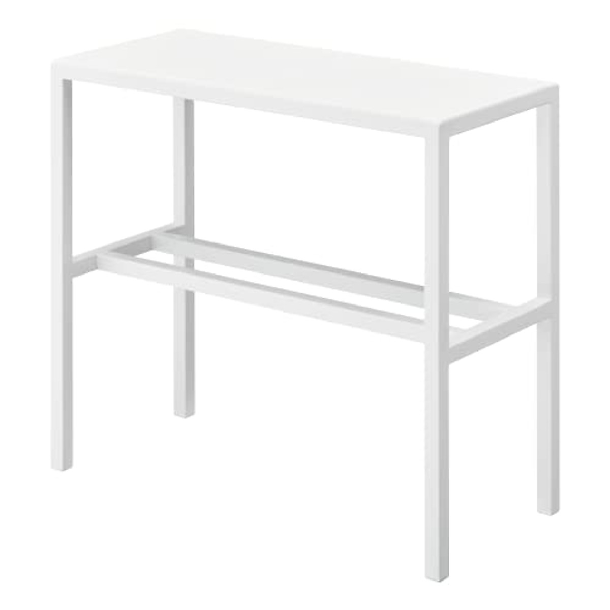 Yamazaki Home 2-Tier Entryway Organizer | Steel | Shoe Rack, One Size, White