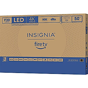 INSIGNIA All-New 50-inch Class F30 Series LED 4K UHD Smart Fire TV (NS-50F301NA24, 2023 Model)