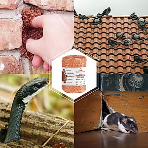 Californistan Copper Mesh Rodent Control, 5in x 32ft- Rustproof Copper Mesh Roll for Rodent, Bat & Snail - Perfect for Hole Blocking, Gardening & Sealing Water Opening - Plus Special Bonus Scissor