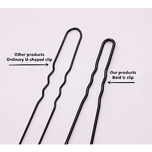 U Shaped Bun Wedding Bridal Black Hair Pins (Black-120Pcs)