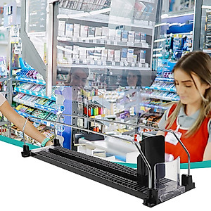 Hemobllo Drinks Organizer for Fridge- Refrigerator Bottle Can Organizer Adjustable Beverage Organizer Glide Pusher Drink Sliding Organizer for Vending Machine Refrigerator