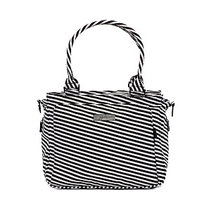 JuJuBe Be Classy Structured Multi-Functional Diaper Bag/Purse, Onyx Collection - Black Magic