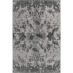 Unique Loom Metro Collection Area Rug (6' 1" x 9' Rectangle, Light Gray/ Gray)