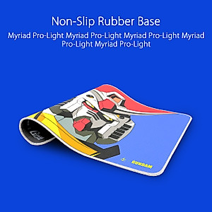 ASUS ROG Sheath Gundam Edition Mousepad (Limited Edition, Gaming-Optimized Cloth Surface, 3mm Thickness, Anti-Fraying Stitched Frame, and Non-Slip Rubber Base)