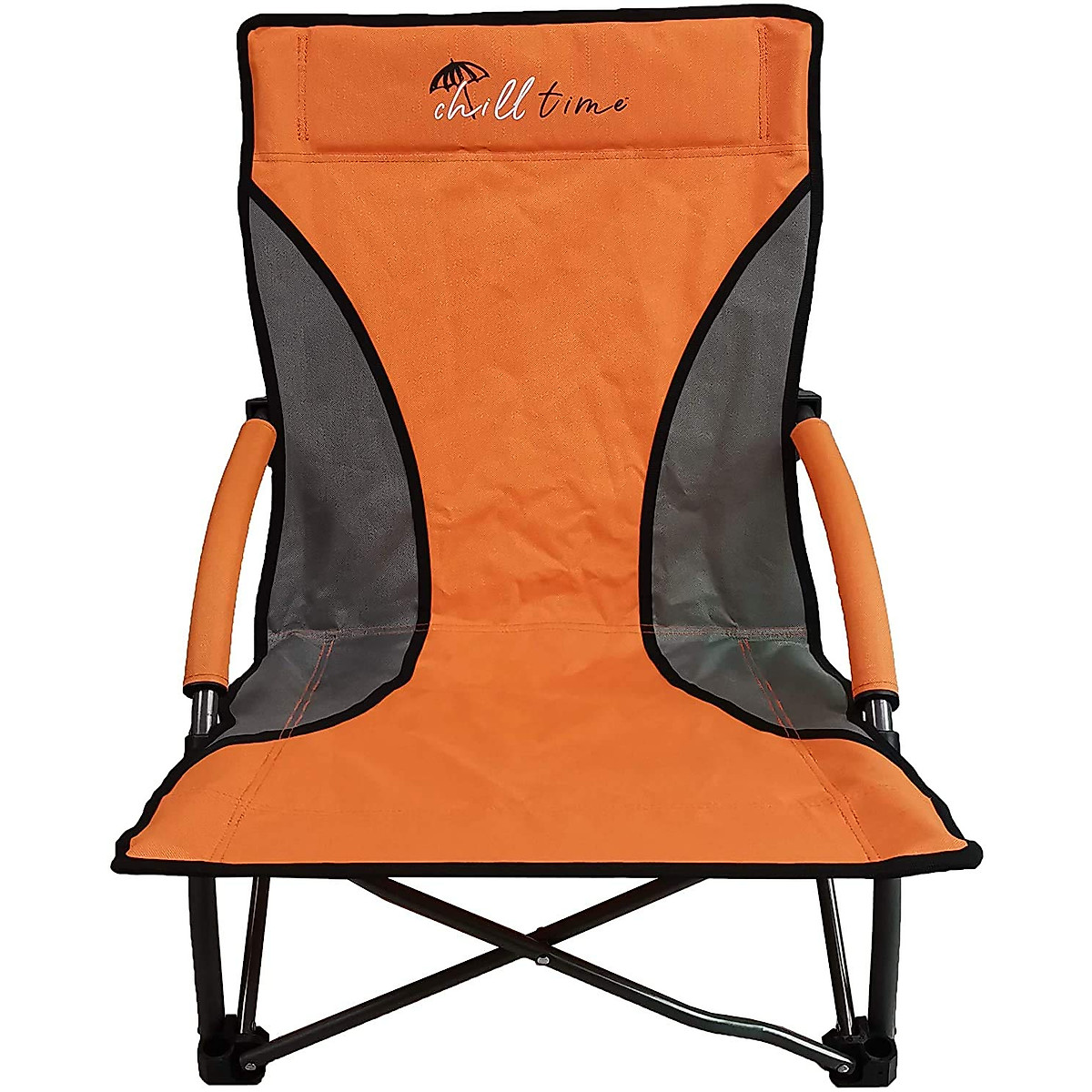 Chill Time Beach Chair, 2-Pack – Lightweight, Heavy Duty Outdoor Folding Chairs, Portable Backpack Carrying Case Included, Padded Armrests & Backrests, Durable Steel Frame Holds up to 300 lbs, RPBC2P