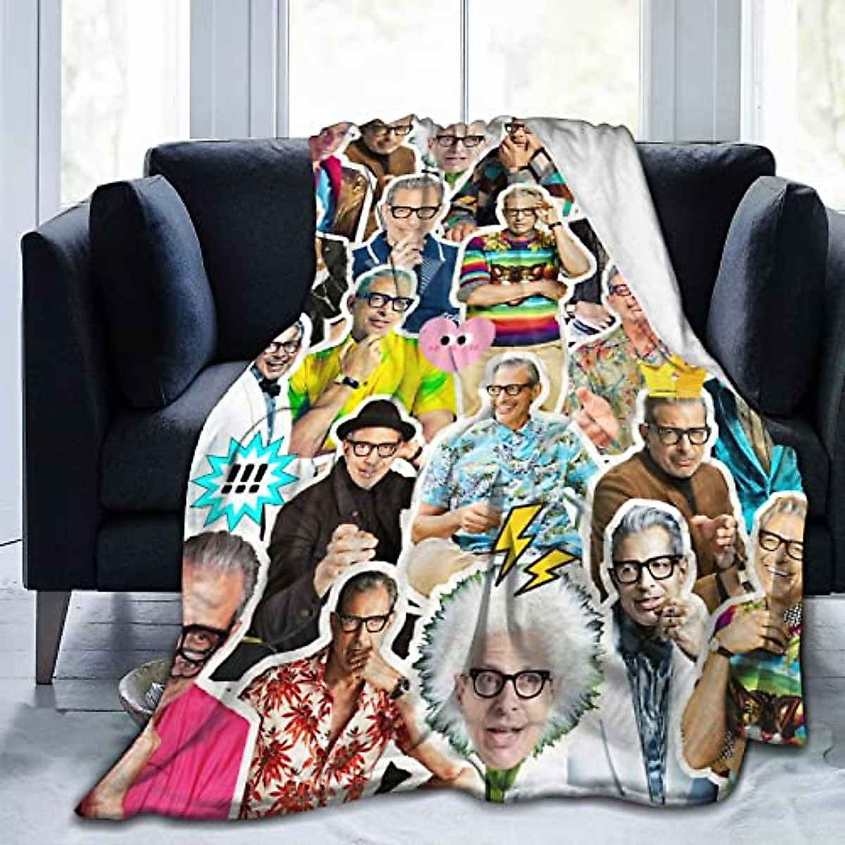 Blankets Jeff Goldblum Soft and Comfortable Warm Fleece Throw Blankets Yoga Blankets Beach Blanket Picnic Blankets for Sofa Bed Camping Travel