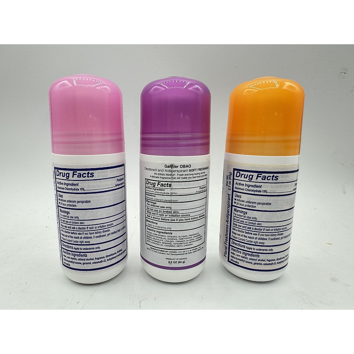 Obao Assorted Deodorant for Women - Pack of 3