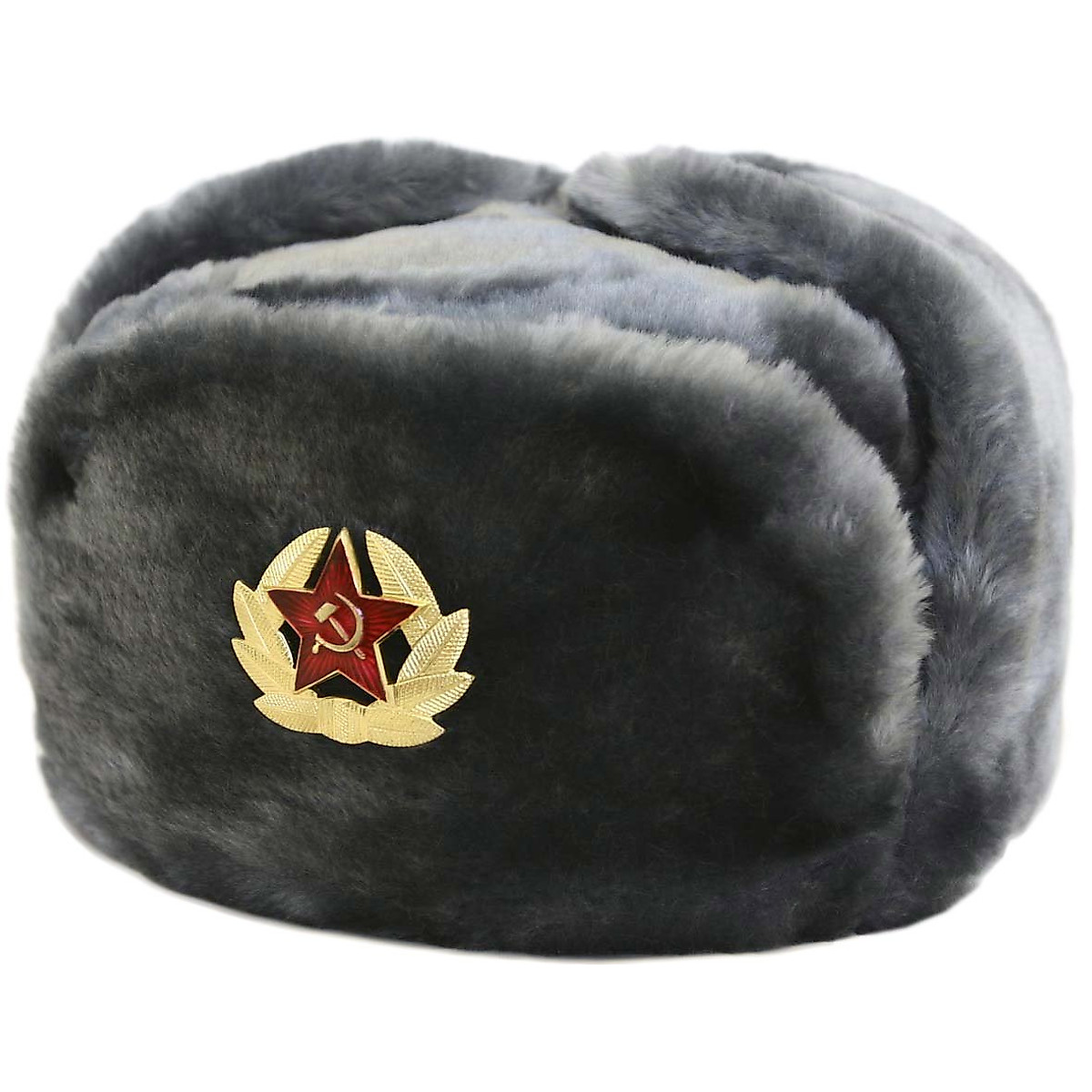 Hat Russian Soviet Army Air Force Fur Military Ushanka GR Size M
