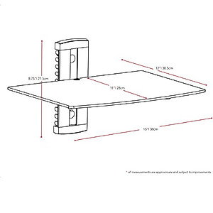 Sonax DVD Player Wall Shelf