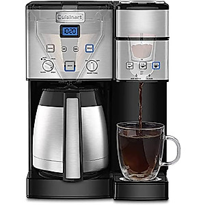 Cuisinart SS-20P1 Coffee Center 10-Cup Thermal Coffeemaker and Single-Serve Brewer, Stainless Steel
