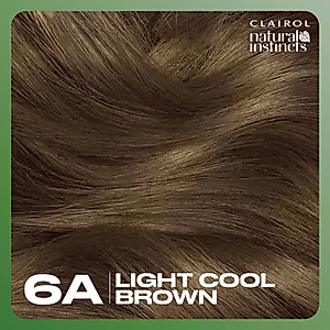 Clairol Natural Instincts Demi-Permanent Hair Dye, 6A Light Cool Brown Hair Color, Pack of 1