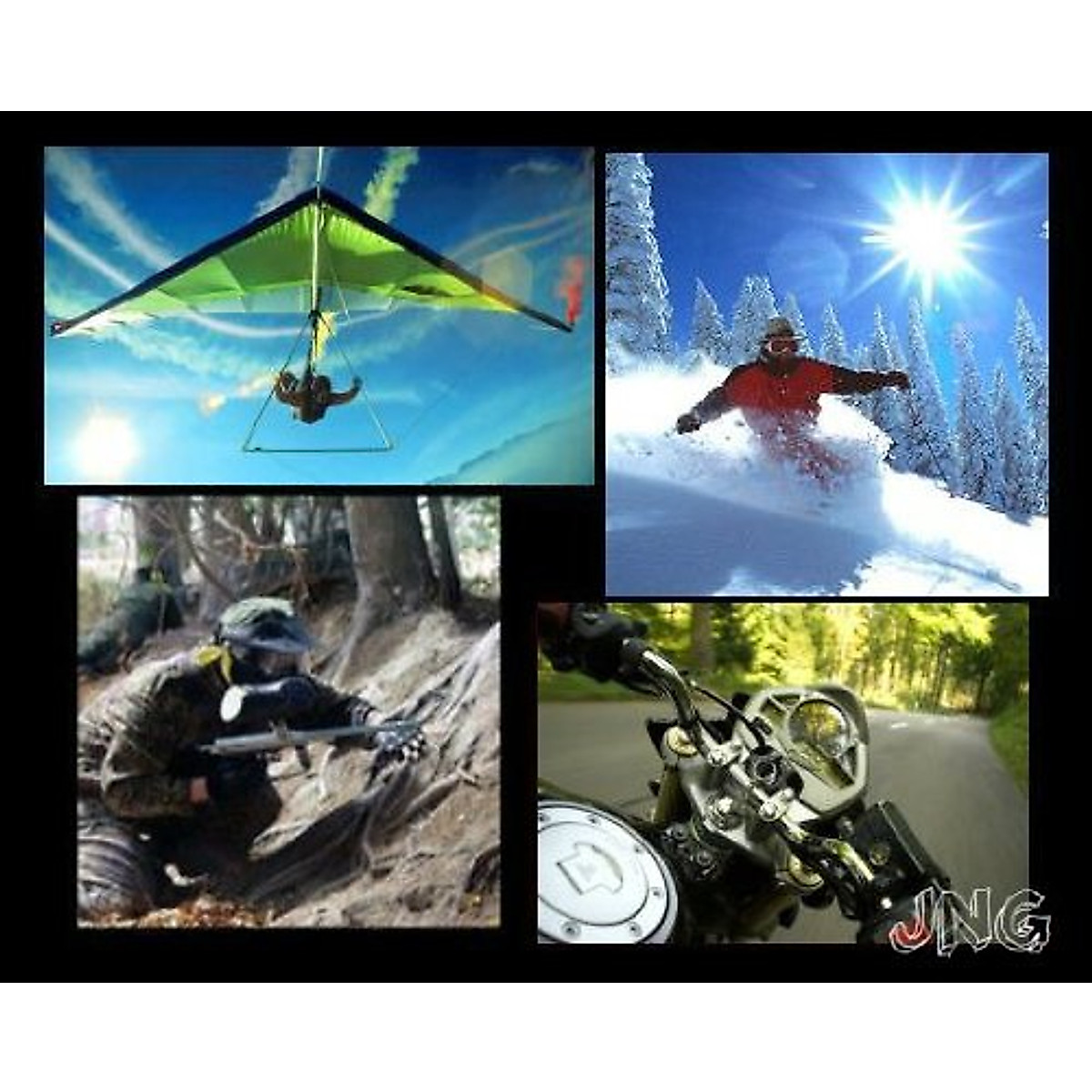 4 Goggles/Lot - Black + Clear + Amber + Yellow Multi Use Motorcycle Riding Snowboard Airsoft Protective Goggles Safety Glasses Sport Ski Airsoft Paintball