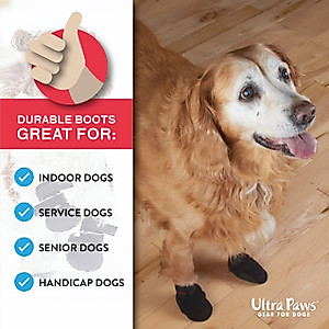 Ultra Paws Durable Dog Boots SMALL Red