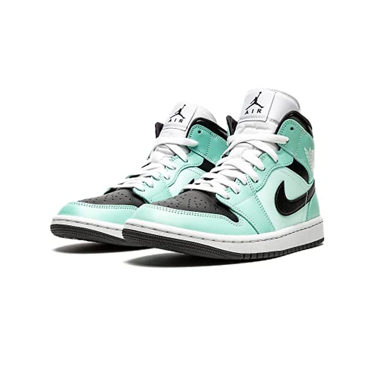 Jordan Womens WMNS Air 1 MID BQ6472 300 Aqua Black - Size 11.5W