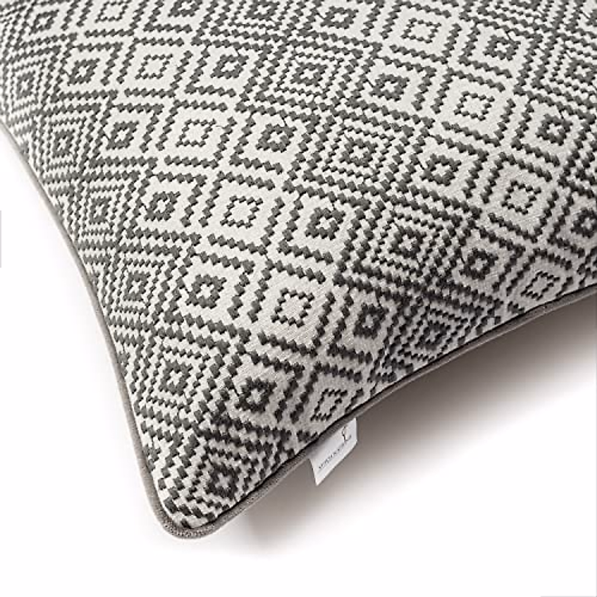 STITCH N STRING 12x20 Pack of 2 Blush White Embroidered Boho Decorative Bedroom Throw Pillows Covers for Bed & Couch Home Decor Cushion Cover