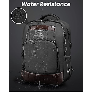 LOVEVOOK Laptop Backpack, 15.6 Inch Durable Water Resistant Anti-theft Business Travel Backpack with USB Port, Mens Professional Multi-function Smart Computer Backpack for Work Commuter College