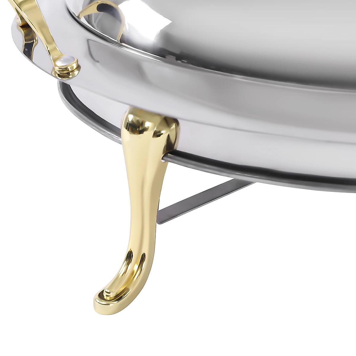 Round Chafing Dish Stainless Steel Chafing Dish Buffet Chafer 3L Catering Chafers and Buffet Warmers with Fuel Holder