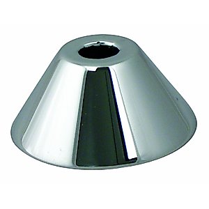 Westbrass ECBELL1CP Elizabethan Classics 1/2-Inch Solid Brass IPS Bell Flange