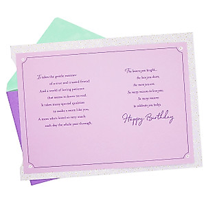 Hallmark Birthday Greeting Card for Mom (Purple Flower)