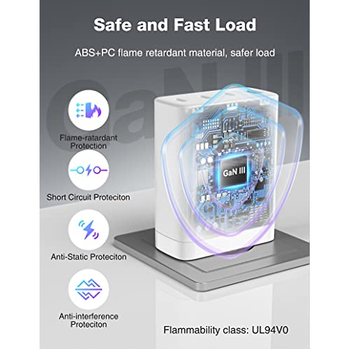 100W USB C Wall Charger, TECKNET GaN Ⅲ Portable USB-C Fast Charger Block with Type C Cable, PD Power Adapter for iPhone 14/14 Pro, MacBook Pro, iPad, AirPods, Dell XPS, Pixel, Samsung, PS5, Switch