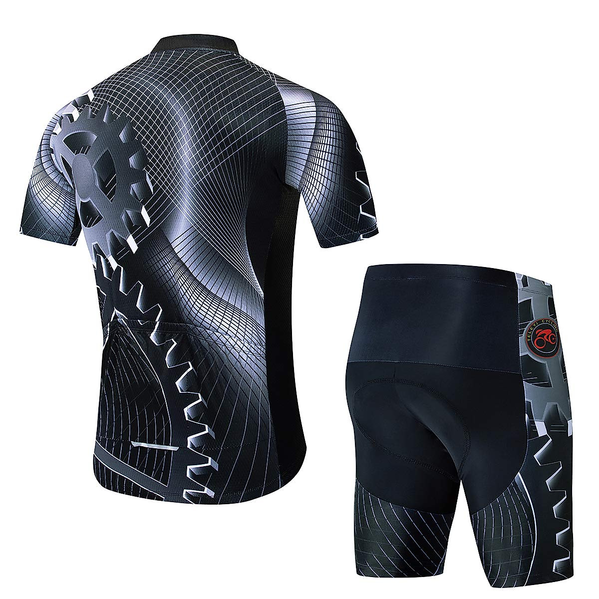 JPOJPO Men Cycling Jersey Set Short Sleeve MTB Bike Clothing Team Downhill Cycling Shorts Suit