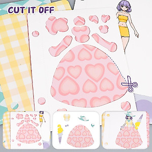 burgkidz Childhood Infinite Dream Hand-Painted, 4 in 1 Puzzle Poke Water Coloring Book with Stickers, Watercolor Painting, Poking, Creative Puzzle Puncture for Toddlers (Pink-2)