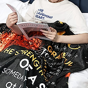 Gifts for Mom Blanket-Christmas Day Gifts for Mom-Birthday Gifts for Mom from Daughter Son-Soft Flannel Mother Throw Blanket for Couch Bedroom Travel Beach (60"x50",Leaves)