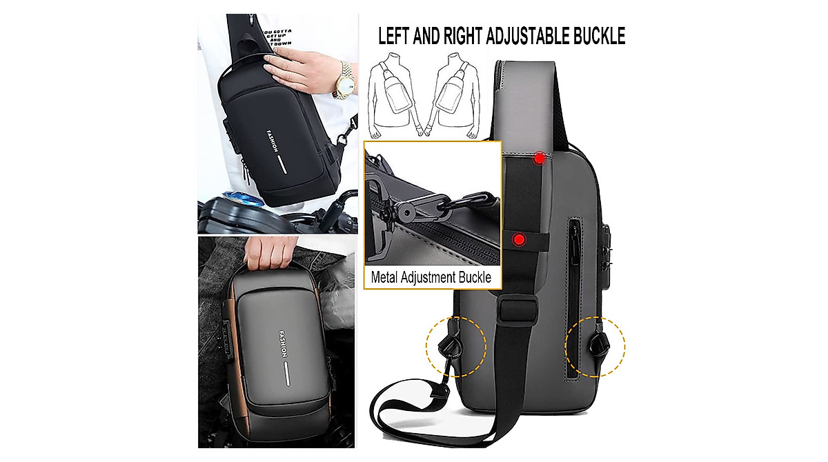 HOXSURY Anti-Theft USB Sling Backpack | Secure & Waterproof