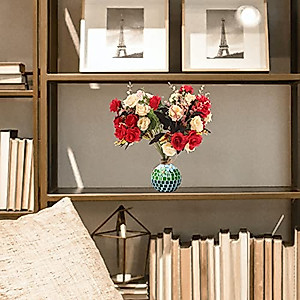 FOMIYES Home Decor Decor Decor 1 Set of DIY Handmade Flower Vase Dried Flower Mosaic Vase Mosaic Tiles Crafts Table Centerpiece Vase Mosaic Making Supplies for Kids Adults DIY Crafts Green Home