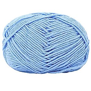 200g Blue Cotton Acrylic Crochet Yarn Soft Warm Yarn DIY Craft Scarf Hat Shawls Sweaters