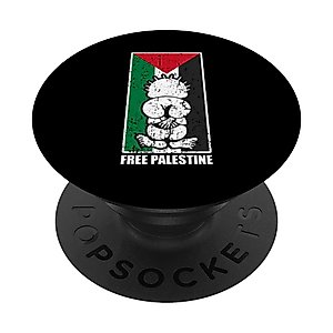 Free Palestine Flag Hanthala Gaza Save Sheikh Jarrah PopSockets Swappable PopGrip