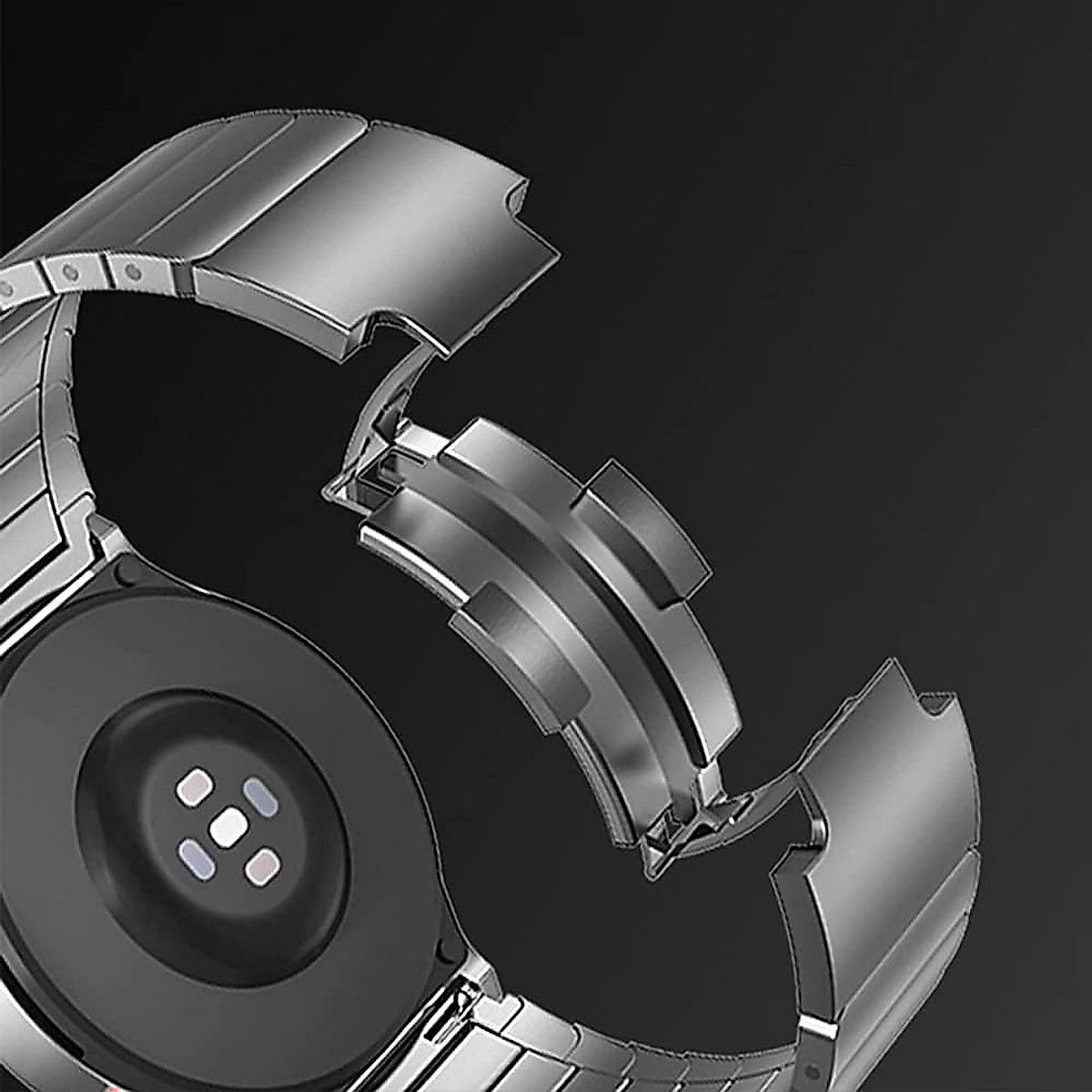 VeveXiao Strap Compatible with Huawei Watch GT5 46mm/GT4 46mm/GT 3 46mm/GT 2 Pro/Watch 4 Pro/GT 4 46mm, 22mm Stainless Steel Replacement Strap Compatible with Samsung Galaxy Watch 3 45mm Metal Band