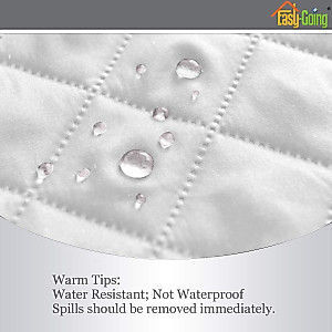 Easy-Going Reversible Oversized Couch Cover for 3 Cushion Couch Sofa Cover for Dogs Washable Water Resistant Furniture Protector Cover with Foam Sticks for Pet (Oversized Sofa, White/White)