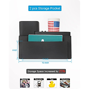 Silicone Couch Cup Holder, VIENFUT Anti-Spill Anti-Slip Sofa Armrest Tray BPA-Free, Dirt-Resistant Silicone Couch Arm Tray for Remote, Snacks, Cellphone and iPad, Gift for Family, Friend (Black)