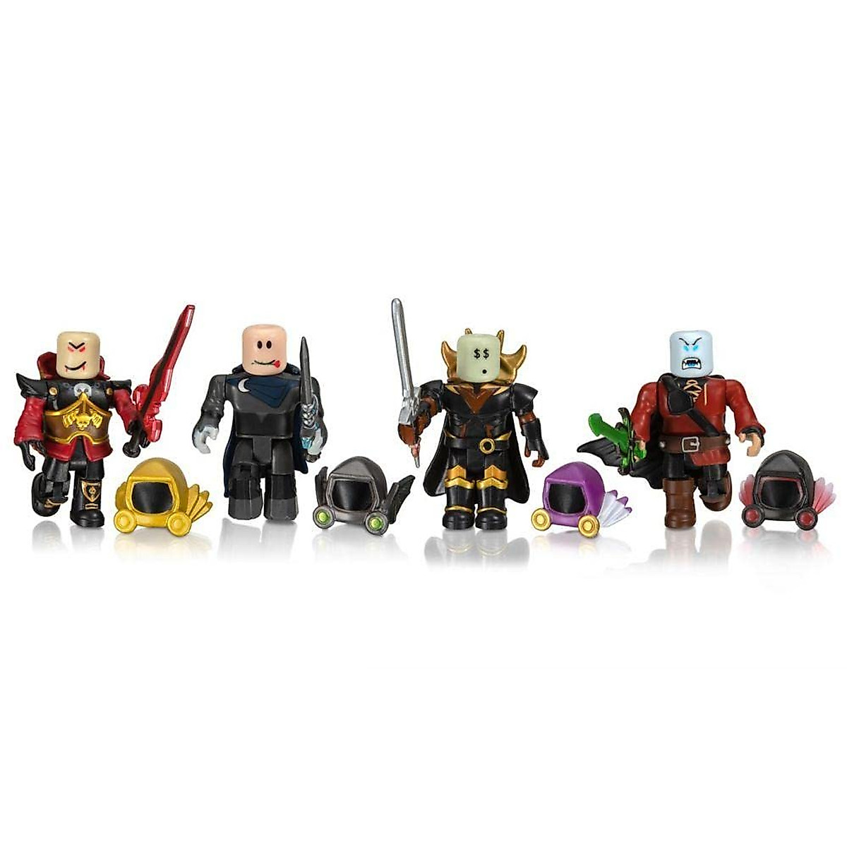 Roblox Action Collection - Dominus Dudes Four Figure Pack [Includes Exclusive Virtual Item]