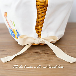 MT WORLD Easter Basket Liner Personalized Peter Rabbit Easter Basket Liner with Name Monogram Bunny Easter Basket Liner Gift for Easter Gift for Easter