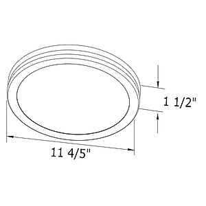 Delta Breez Integrity 100 CFM Exhaust Bath Fan, LED Edge-Lit Flat Round Panel Light, Energy Efficient Quiet Operation Ceiling Mount Motor, White
