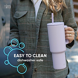 Simple Modern Plastic Reusable Straws | BPA Free and Waste Reducing Plastic Straw for Tumblers and Travel Mugs | Trek Collection | 12 Count (Pack of 1) | Midnight Black