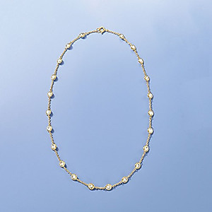 Ross-Simons 10.00 ct. t.w. Bezel-Set CZ Station Necklace in 18kt Gold Over Sterling. 16 inches