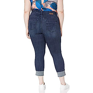 Jag Jeans Women's Plus Size Maddie Skinny Cuffed Jean, Night Breeze, 14W