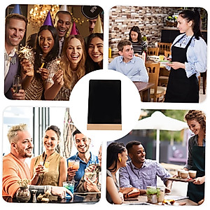 STOBOK Handwritten Price Tag Practical Blackboard Message Board Memo Board Message Display Board Home Sign Board Signs Office Board Stand Table Board Writing Board Wooden Beech