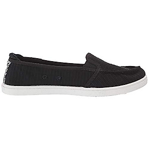 Roxy womens Minnow Slip on Shoe Sneaker, New Black, 8 US