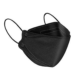 80 Pcs Black Disposable Face Masks 4-Layer Safety Face Mask