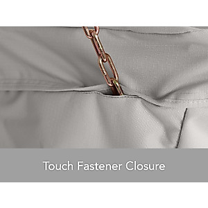 Covermates Outdoor Swing Cover - Heavy-Duty Polyester, Weather Resistant, Drawcord Hem, Seating and Chair Covers, 63W x 26D x 26H, Ripstop Grey