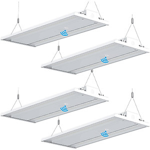 G GJIA 2FT LED Linear High Bay Shop Light, 210W UL Listed High Bay LED Shop Lights Fixture, 31500LM LED Shop Light 120-277V, 150LM/W LED High Bay Light for Shop Garage Warehouse, 4 Pack