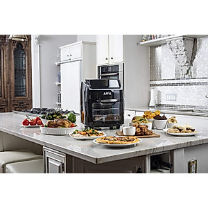 Aria Air Fryers AAO-890 10Qt Air Fryer Oven, Premium Black