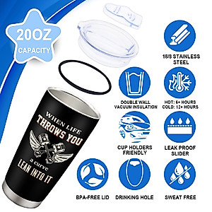 Motorcycle Gifts for Men/Women, Best Gifts for Motorcycle Riders, Father’s Day Motorcycle Gifts for Dad/Husband, Motorcycle Lovers Gift Ideas, Motorcycle Biker/Racer/Driver Gift Tumbler 20OZ 1Pc