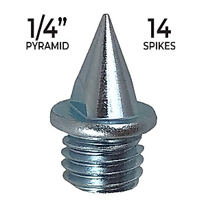 CHAMP 1/4" Steel Pyramid Spikes with Wrench