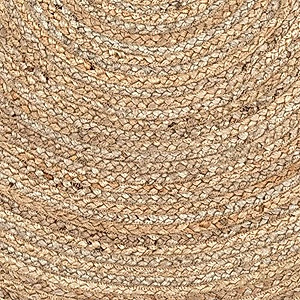Coastal Farmhouse Flooring - Harlow Tan Round Jute Rug, 3' Diameter