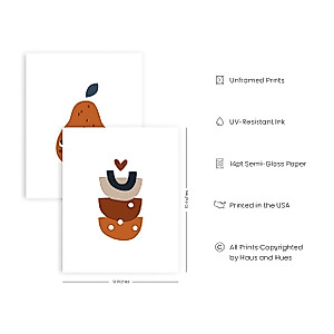 HAUS AND HUES Boho Nursery Wall Decor Set of 6 Baby Room Wall Decor for Baby Boy Nursery and Baby Girl Nursery Decor | Kids Wall Art Nursery Art Prints Baby UNFRAMED 8"x10"